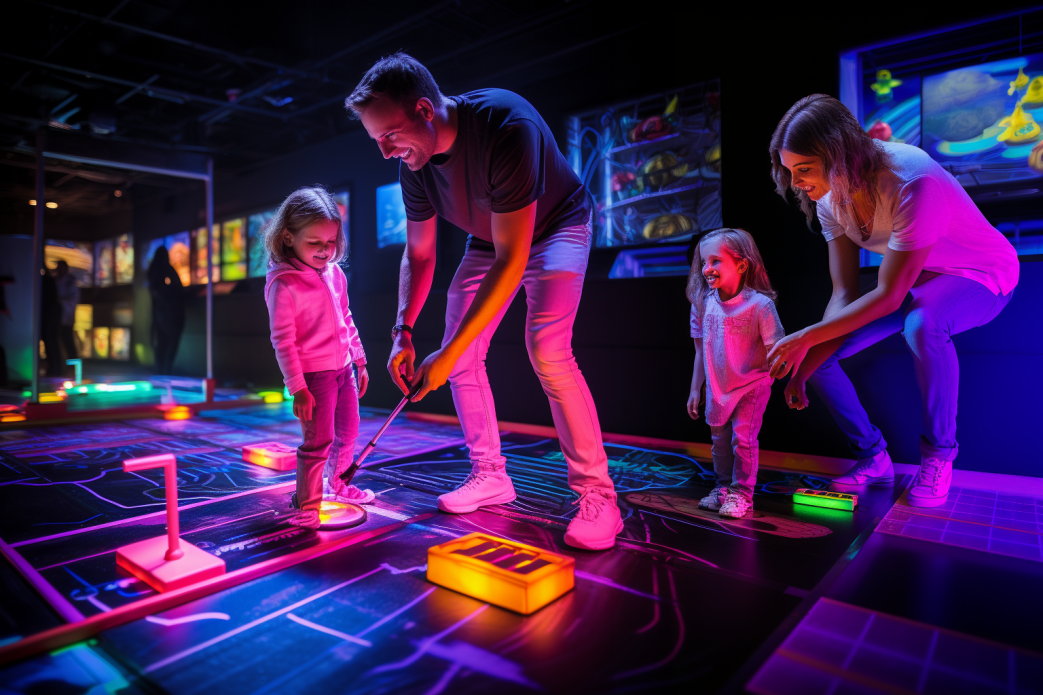Leuchtender Familienspaß: Entdeckt unsere 3D-Minigolf-Abenteuer - Schwarzlicht Semester 3D ...